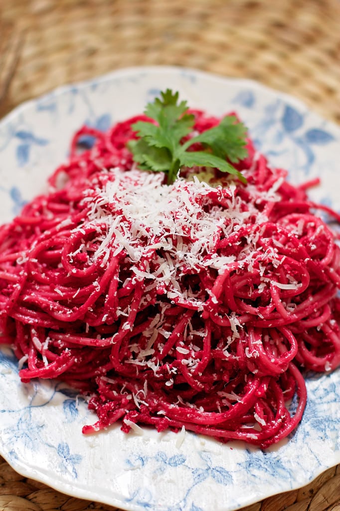 Beet Pesto Pasta - Food with Feeling