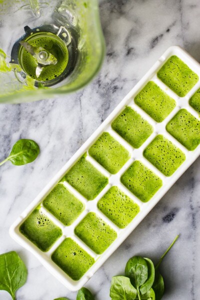 Frozen Greens for Green Smoothies - Food with Feeling