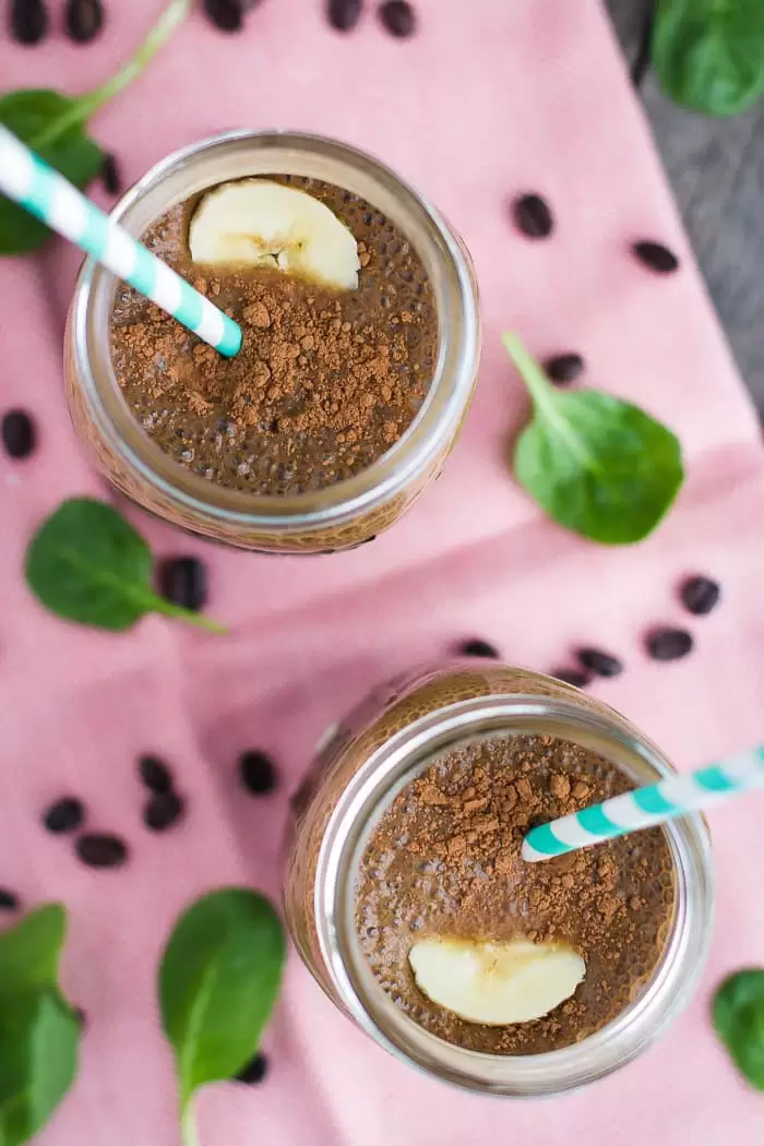 Mocha Green Smoothie - Food with Feeling