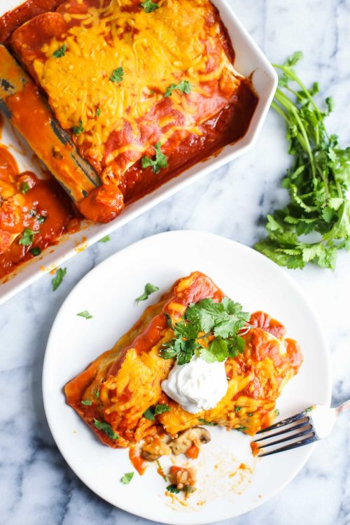 Veggie Vegan Enchiladas - Food with Feeling