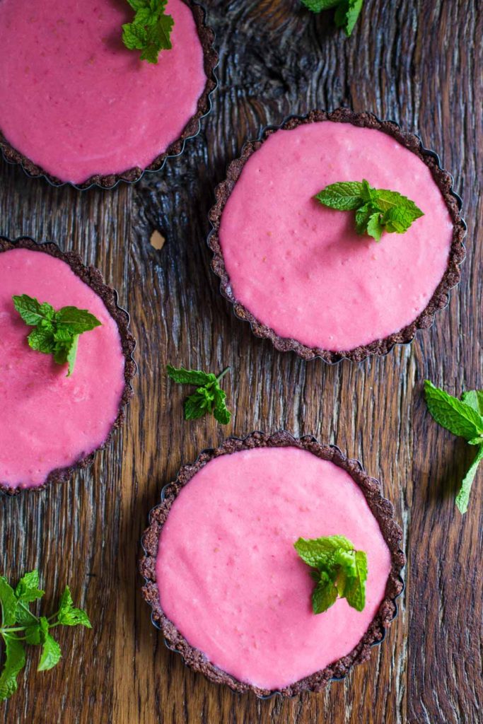 Raw Raspberry Tarts - Food with Feeling