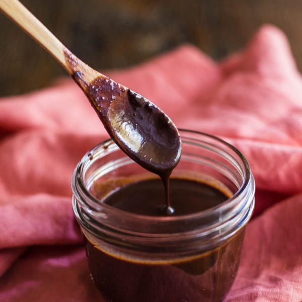 4 Ingredient Vegan Chocolate Syrup - Food with Feeling