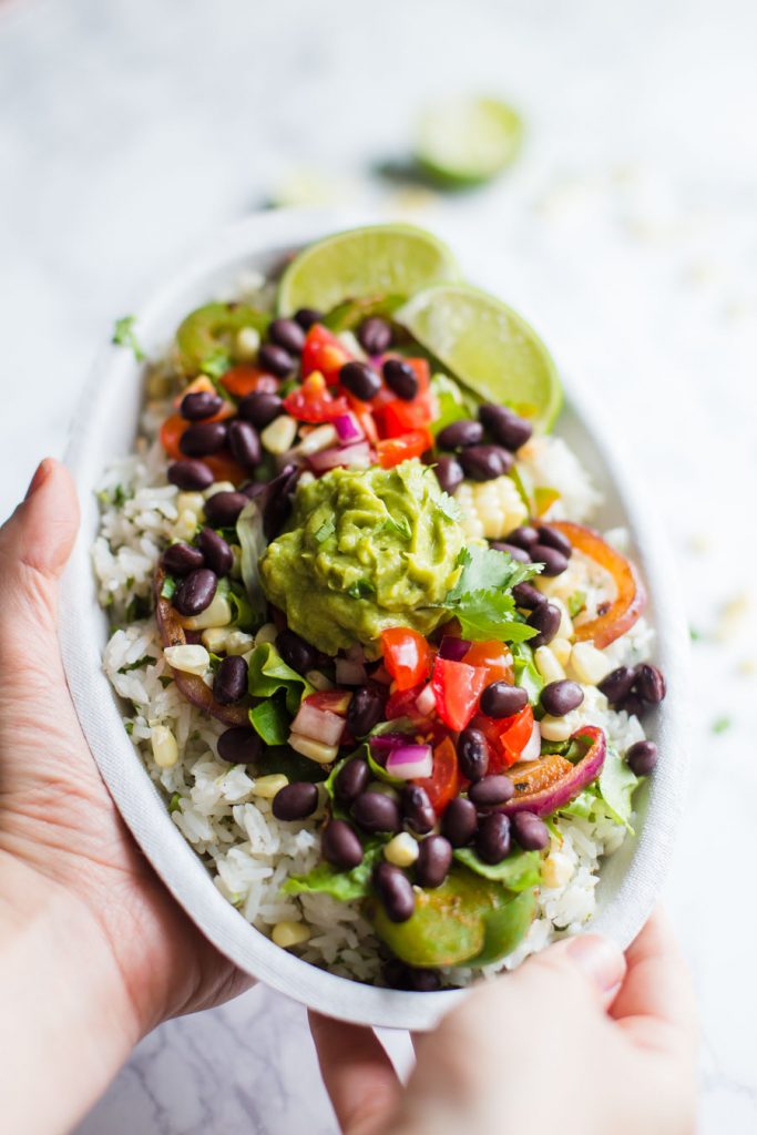 Chipotle Inspired Vegan Burrito Bowl - Food with Feeling