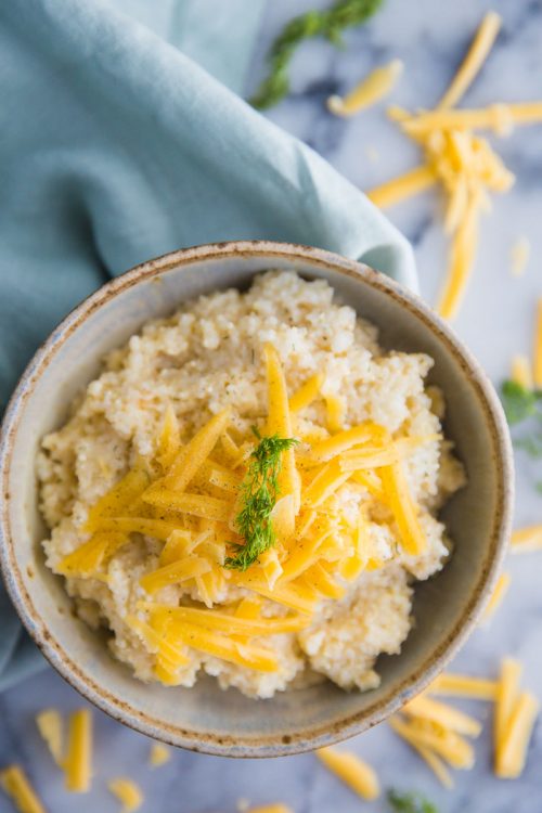 Instant Pot Cheese Grits - Food with Feeling