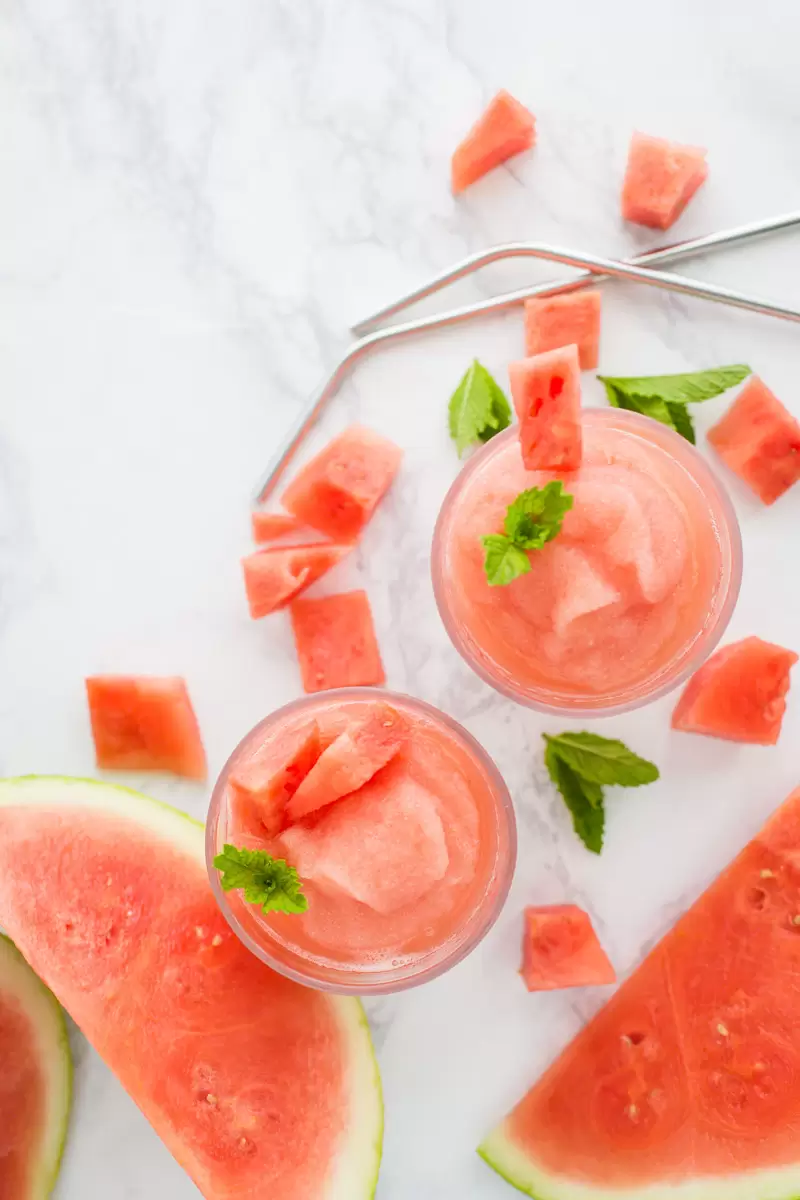 Watermelon White Wine Slushie - Food with Feeling