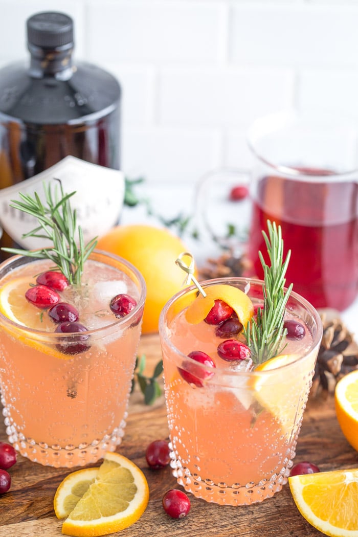 Orange Cranberry Gin and Tonic - Food with Feeling