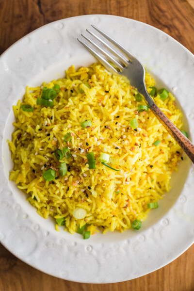 Turmeric Lemon Rice - Food with Feeling