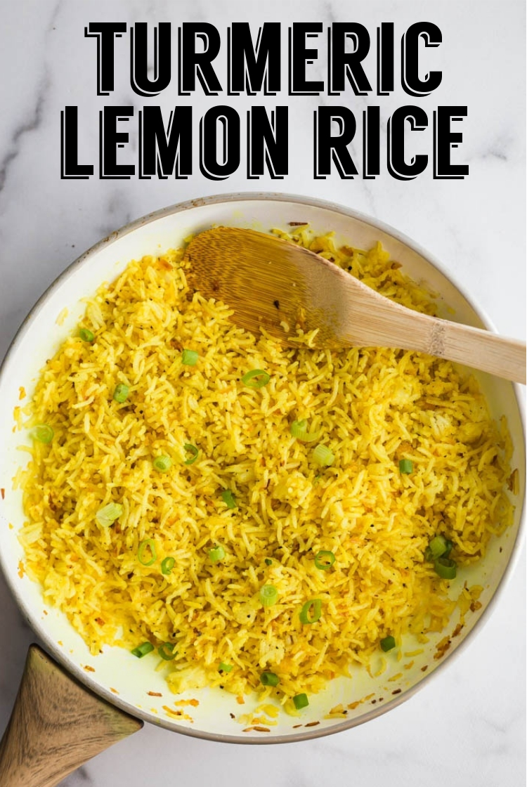Turmeric Lemon Rice - Food with Feeling