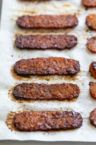 Easy Tempeh Bacon - Food with Feeling