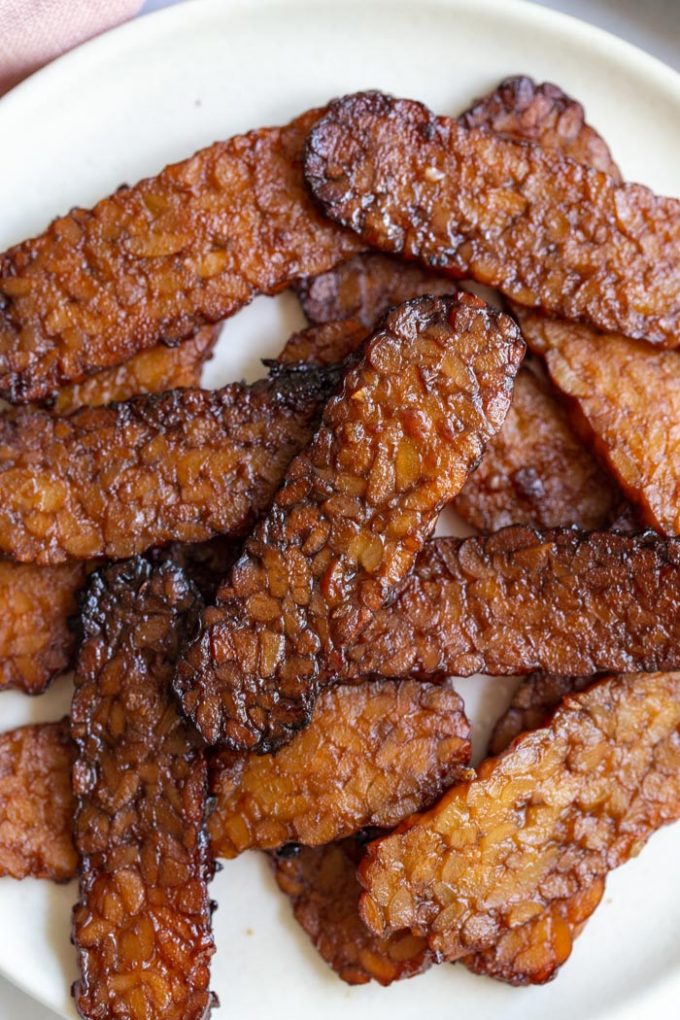 Easy Tempeh Bacon - Food with Feeling
