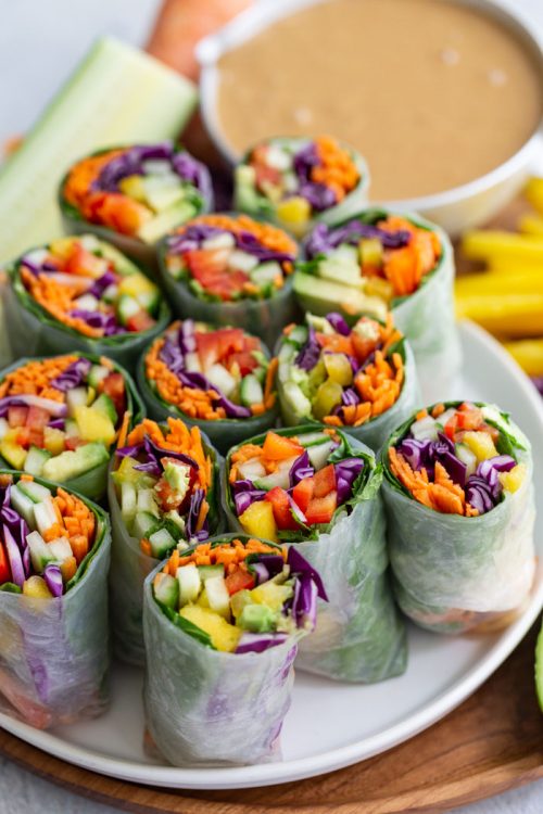 Easy Summer Rolls (Vegan) - Food with Feeling