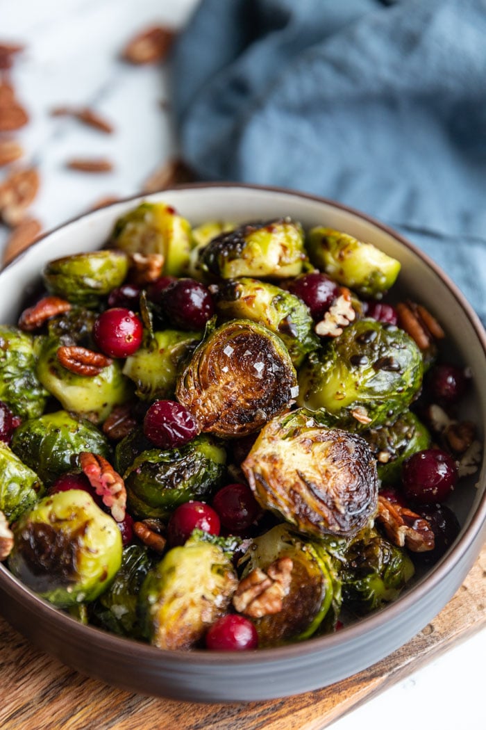 Cranberry Brussels Sprouts - Food with Feeling