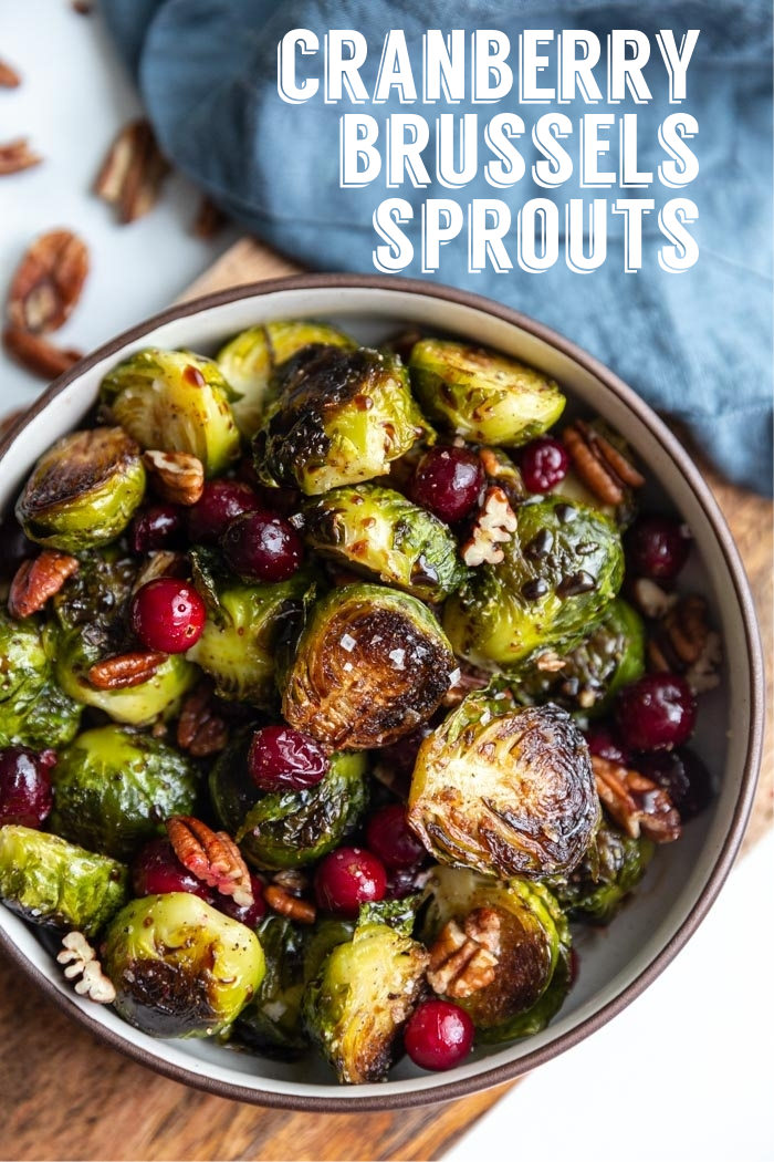 Cranberry Brussels Sprouts - Food with Feeling