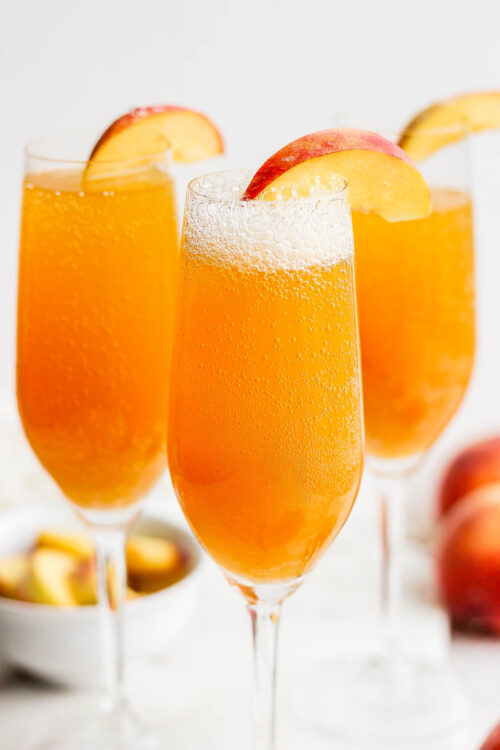 Peach Bellini - Food with Feeling