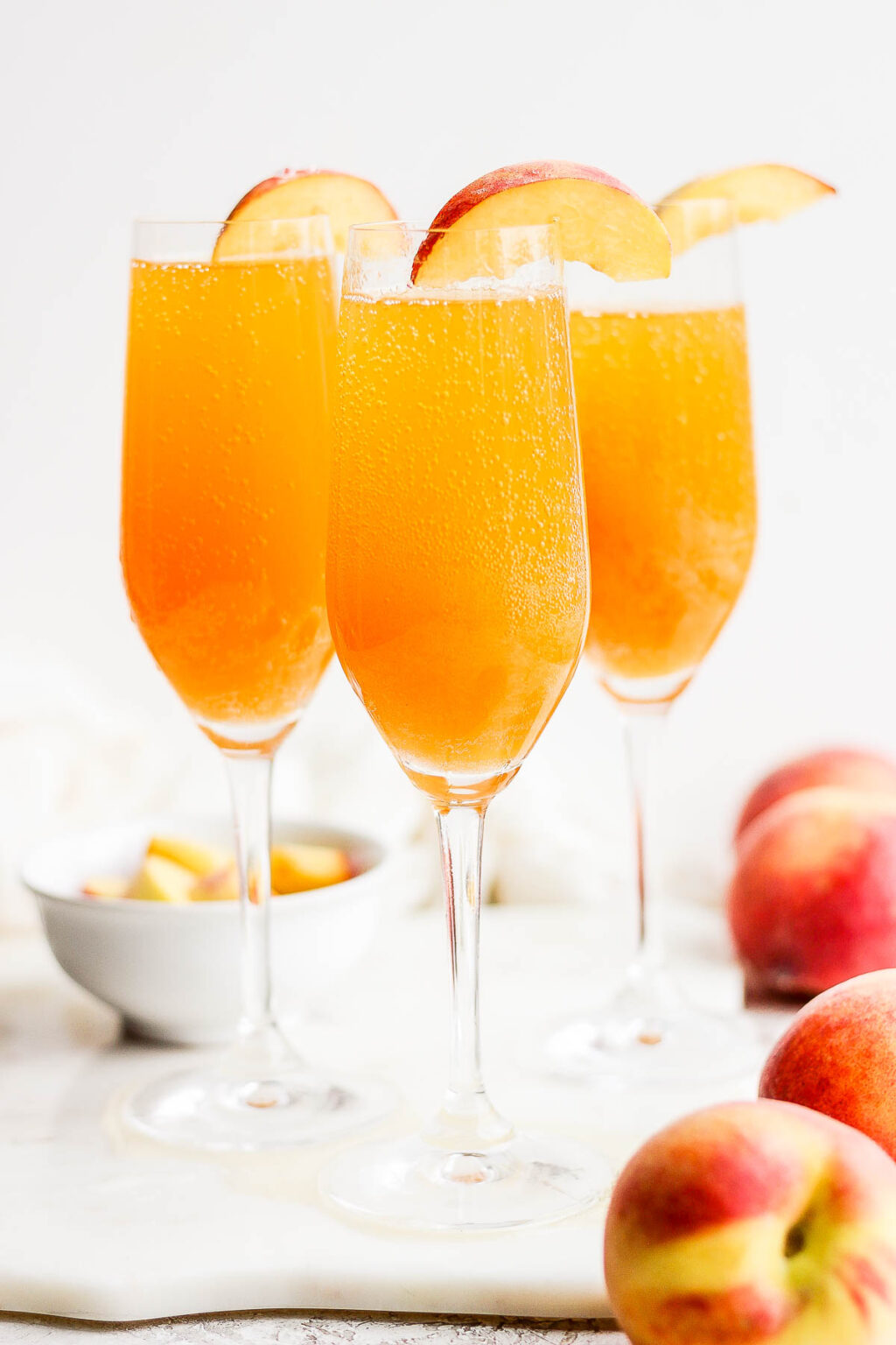 Peach Bellini - Food with Feeling