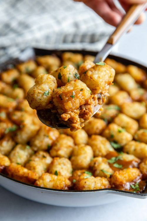 Vegan Tater Tot Casserole - Food with Feeling