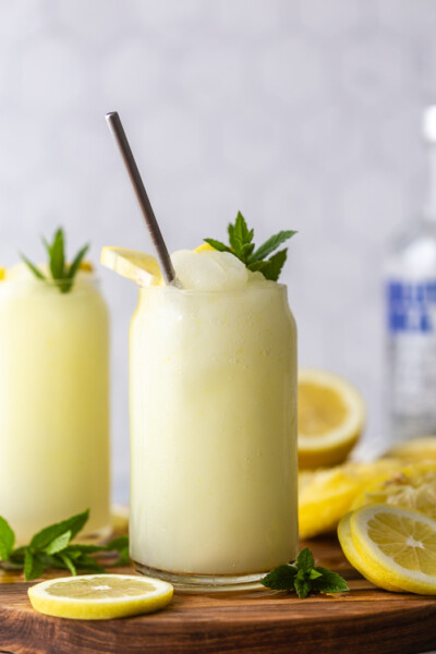 Boozy Frozen Lemonade - Food with Feeling