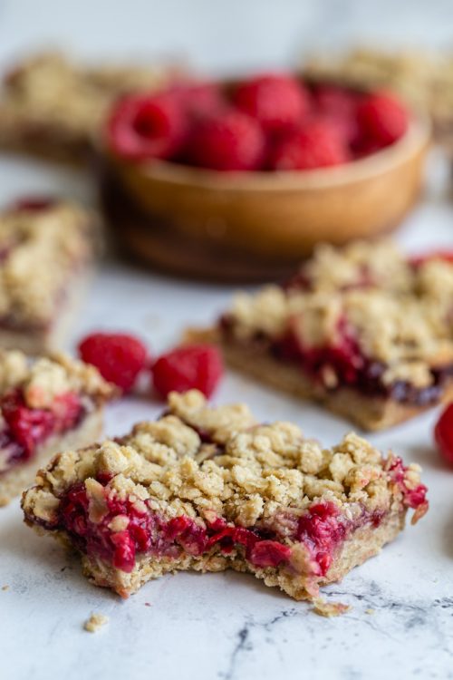 Raspberry Crumble Bars - Food with Feeling