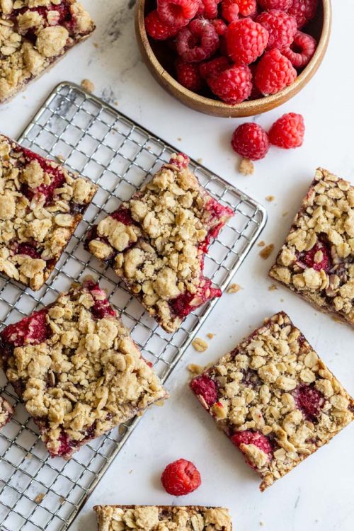Raspberry Crumble Bars - Food with Feeling