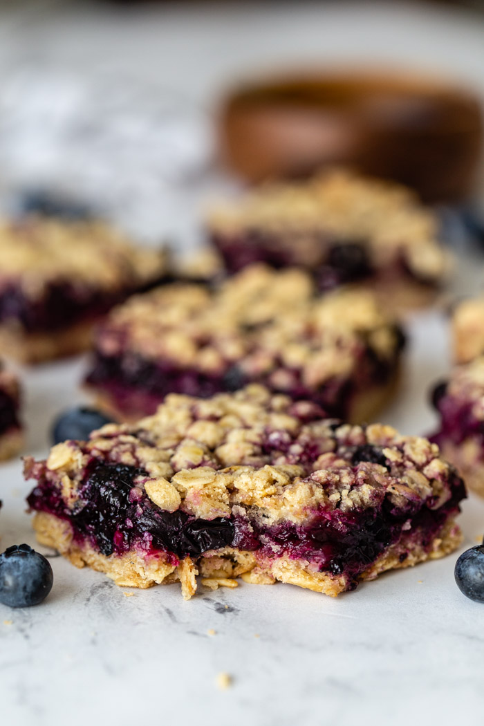 Blueberry Crumble Bars - Food with Feeling