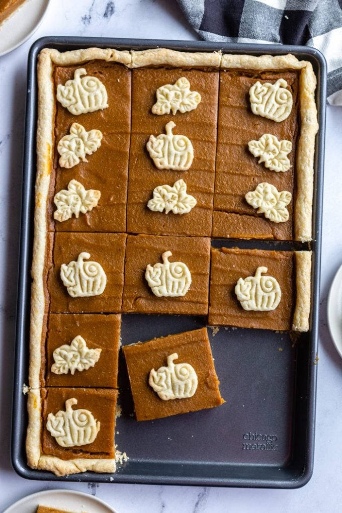 Sheet Pan Pumpkin Pie - Food with Feeling
