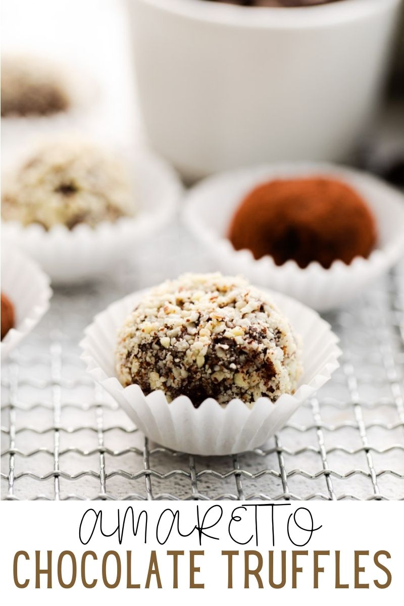 Amaretto Chocolate Truffles - Food with Feeling