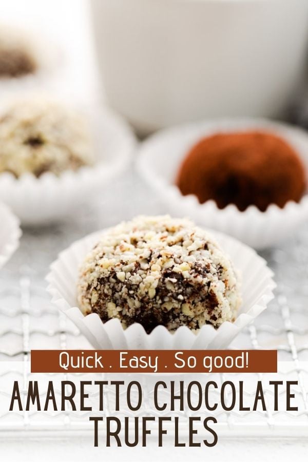 Amaretto Chocolate Truffles - Food with Feeling