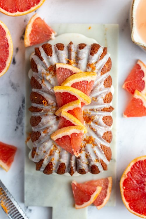 Vegan Grapefruit Loaf - Food with Feeling