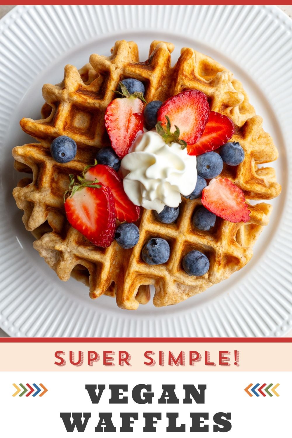 Easy Vegan Waffle Recipe - Food with Feeling