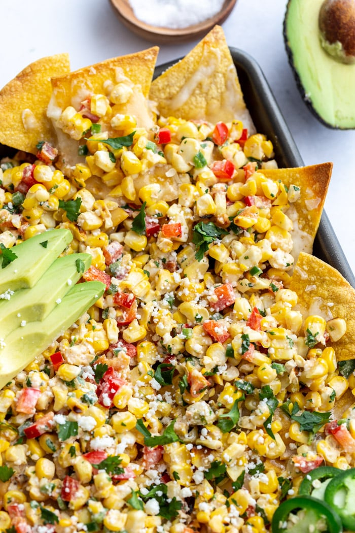 Street Corn Nachos - Food with Feeling
