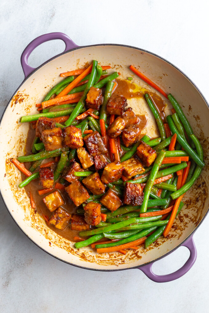 Sesame Ginger Tempeh Stir Fry - Food with Feeling