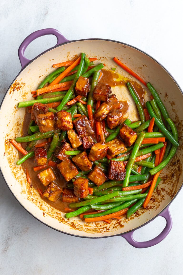 Sesame Ginger Tempeh Stir Fry - Food with Feeling