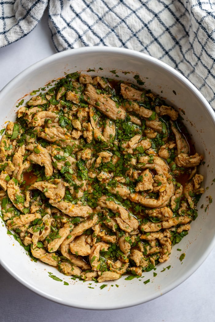 Soy Curls Fajitas - Food with Feeling