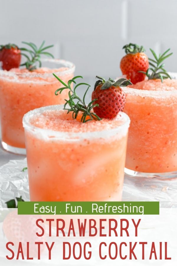 Strawberry Salty Dog Cocktail - Food with Feeling