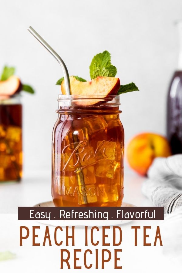 Peach Iced Tea - Food with Feeling