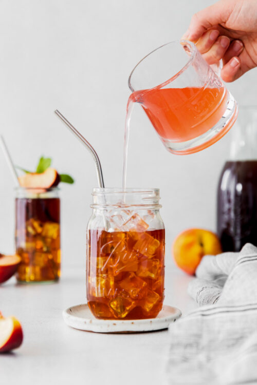 Peach Iced Tea - Food with Feeling