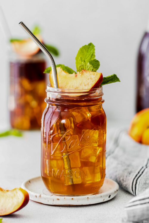 Peach Iced Tea - Food with Feeling