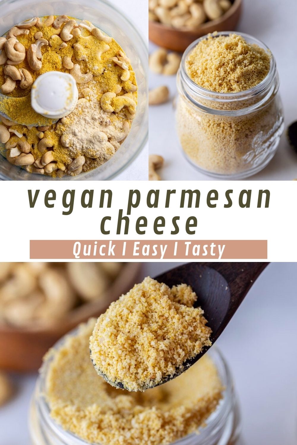 Vegan Parmesan Cheese - Food with Feeling