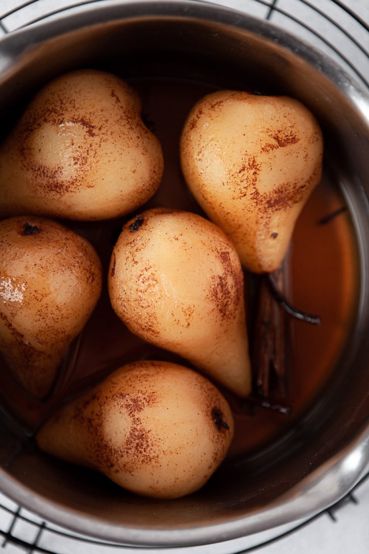 Vanilla Poached Pears - Food with Feeling