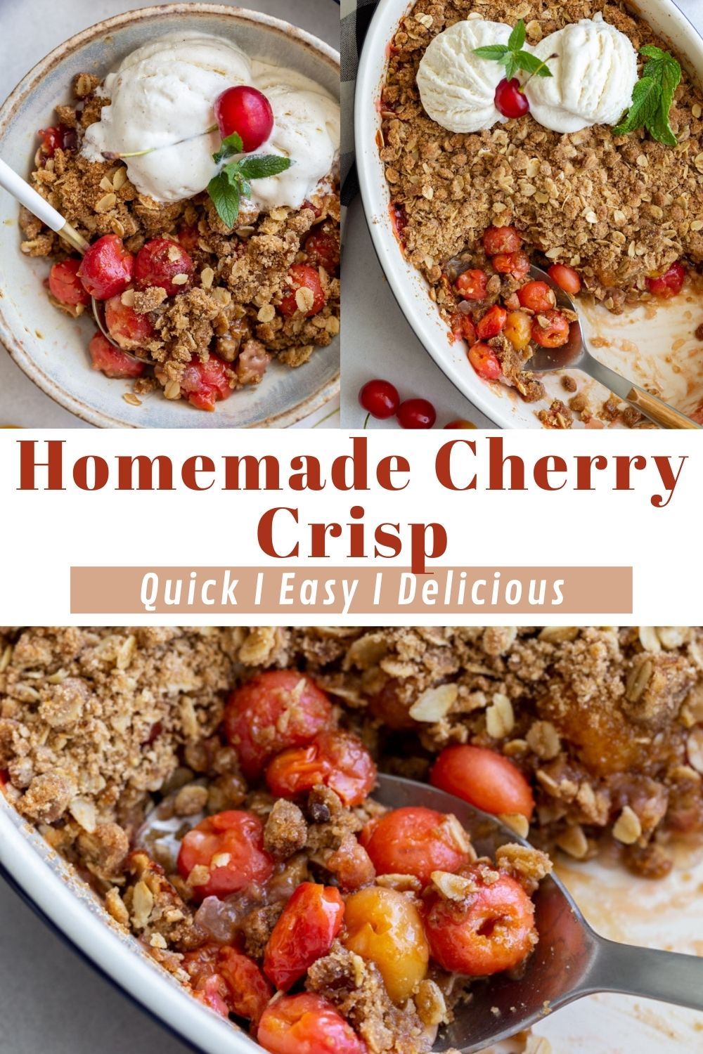 Cherry Crisp - Food with Feeling