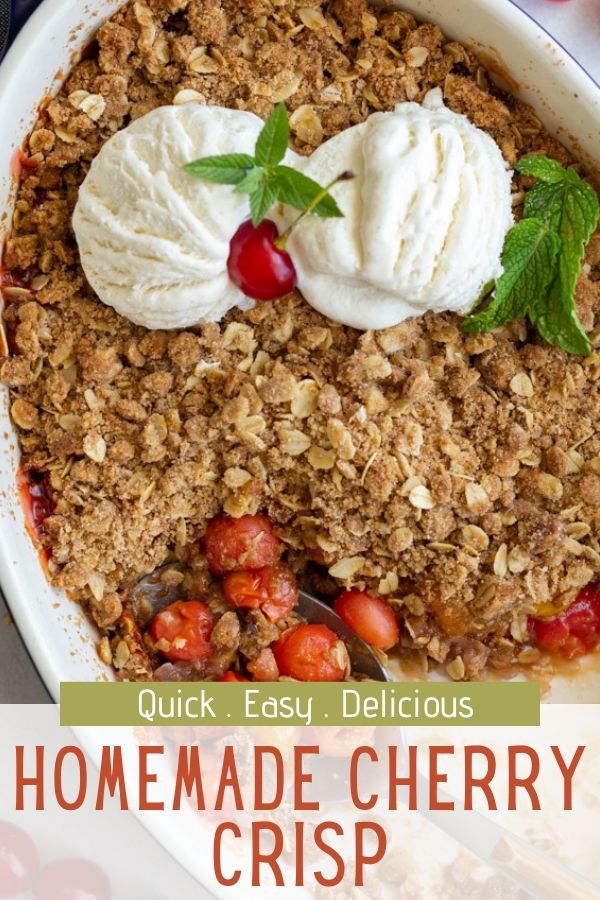 Cherry Crisp - Food with Feeling