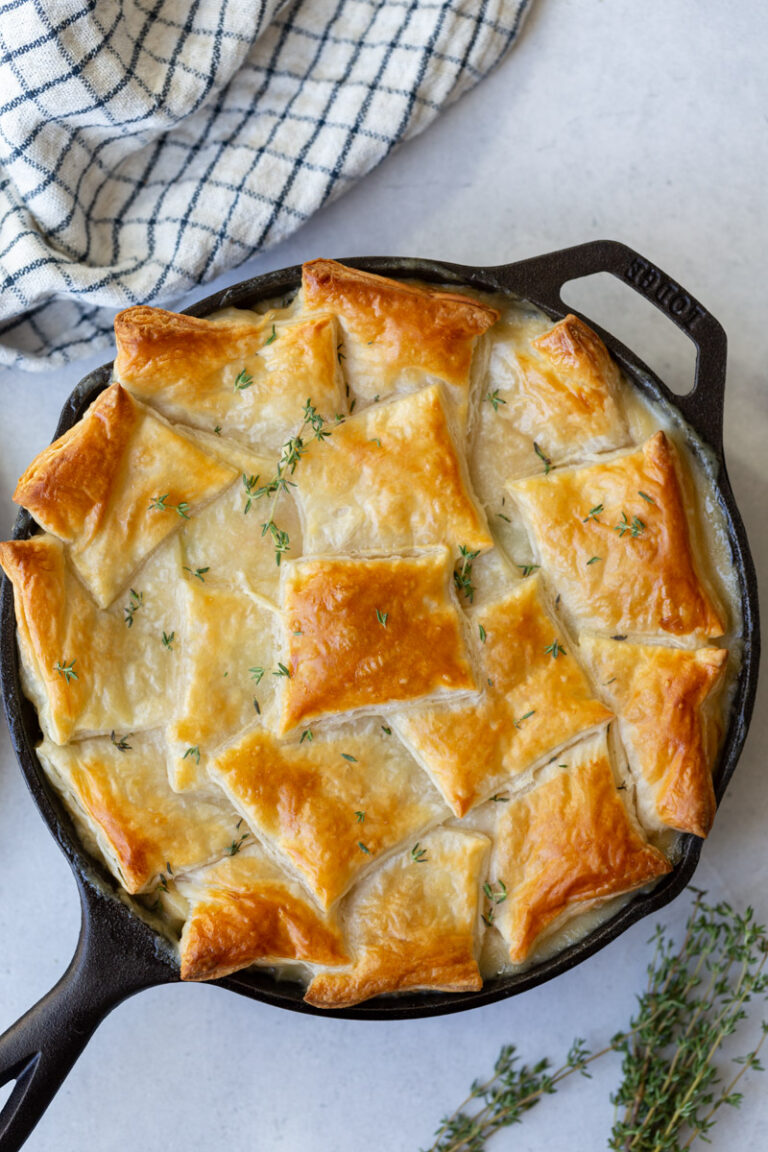 Chickpea Puff Pastry Pot Pie - Food with Feeling