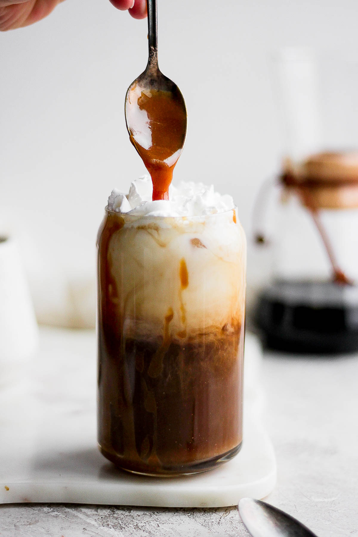 Iced Caramel Latte - Food with Feeling