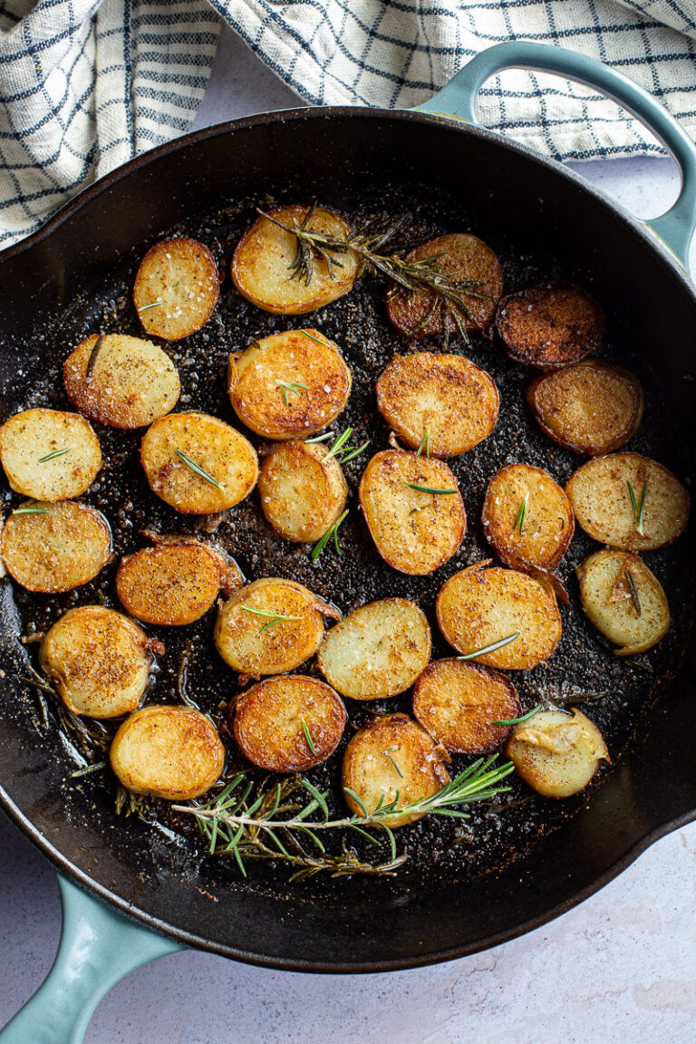 Rosemary Fried Potatoes - Food with Feeling