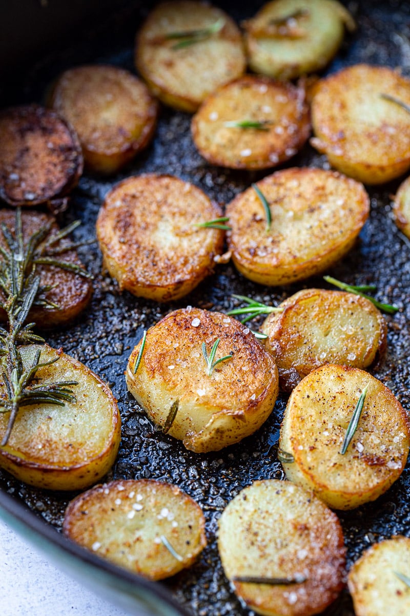 Rosemary Fried Potatoes - Food with Feeling