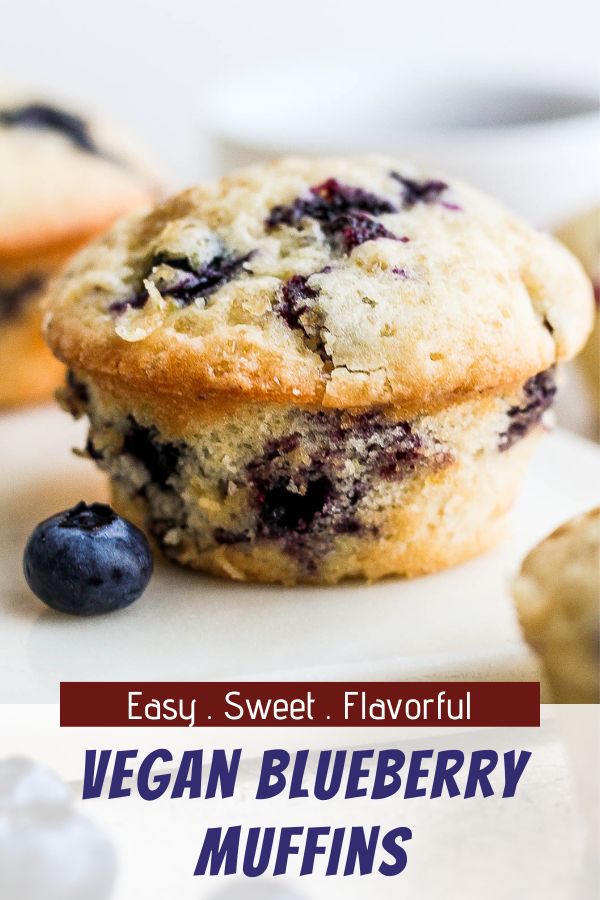 Vegan Blueberry Muffins - Food with Feeling