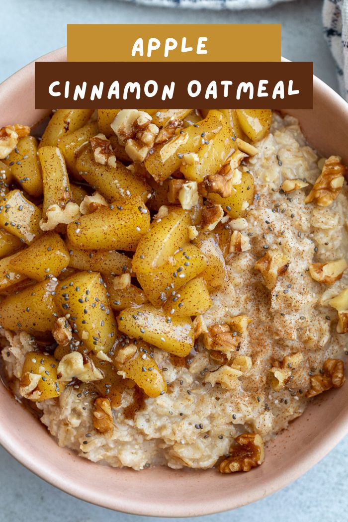 Apple Cinnamon Oatmeal - Food with Feeling