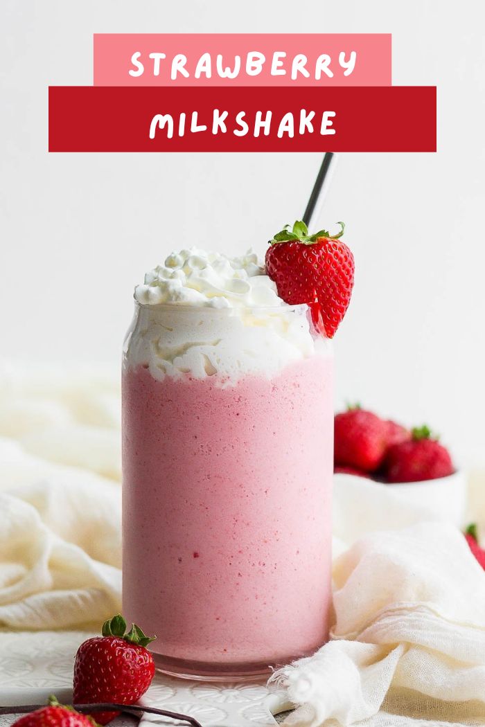 Easy Strawberry Milkshake - Food with Feeling