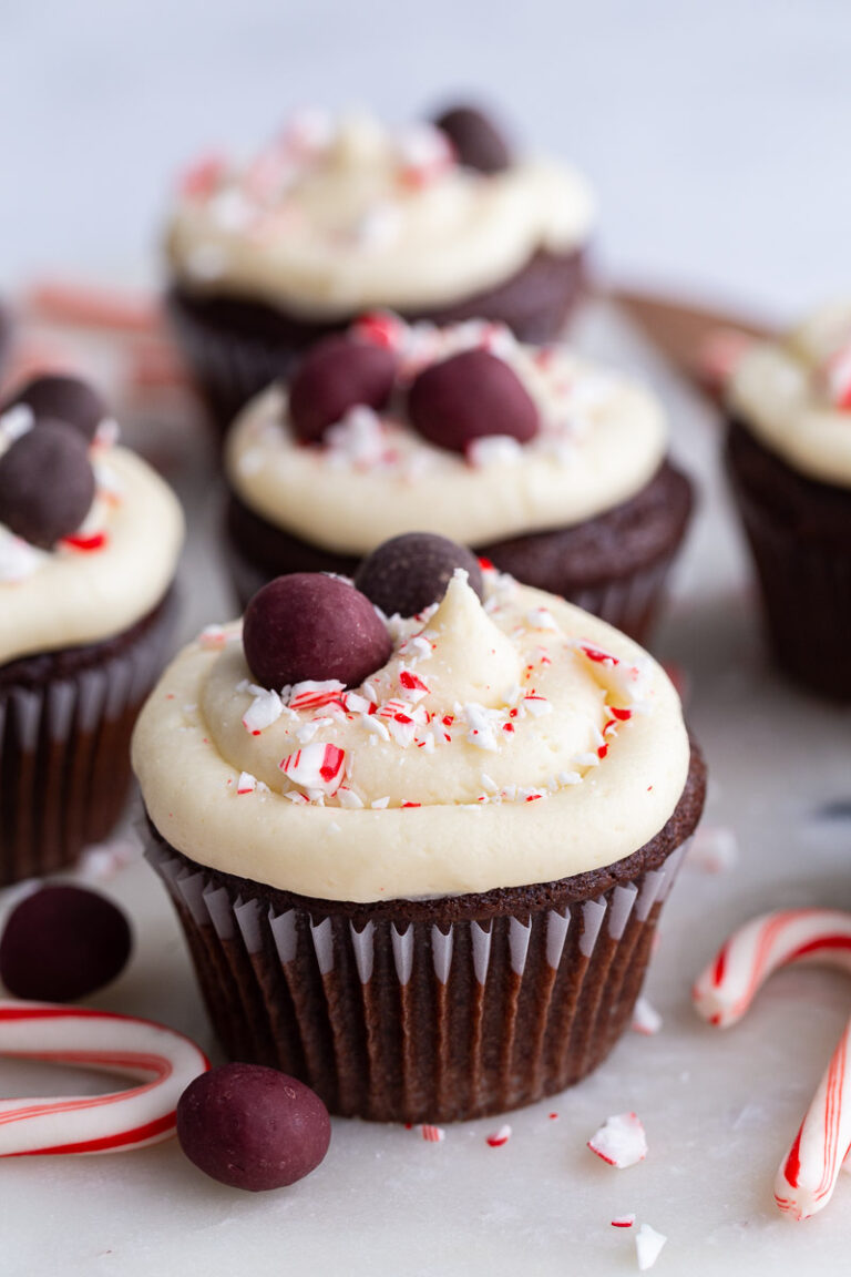 Chocolate Peppermint Cupcakes - Food with Feeling