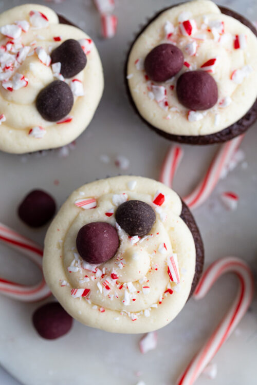 Chocolate Peppermint Cupcakes - Food with Feeling